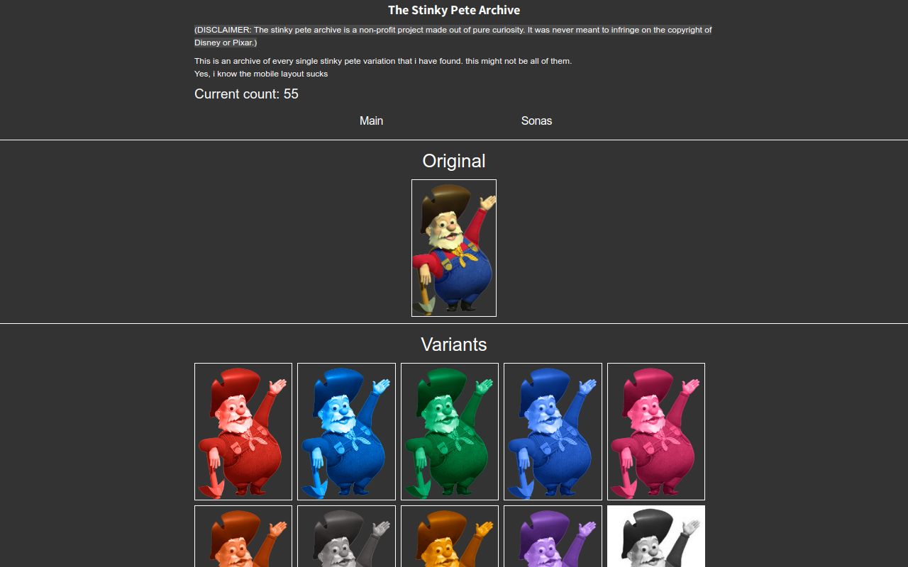 Stinky Pete Archive